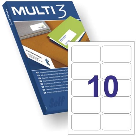 Etiquetas Multi3 10499 tamaño 99 1x57 Caja 100 hojas A4