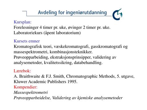 Ppt Instrumentell Analyse So K Iu Hio No Peror Instrumentell