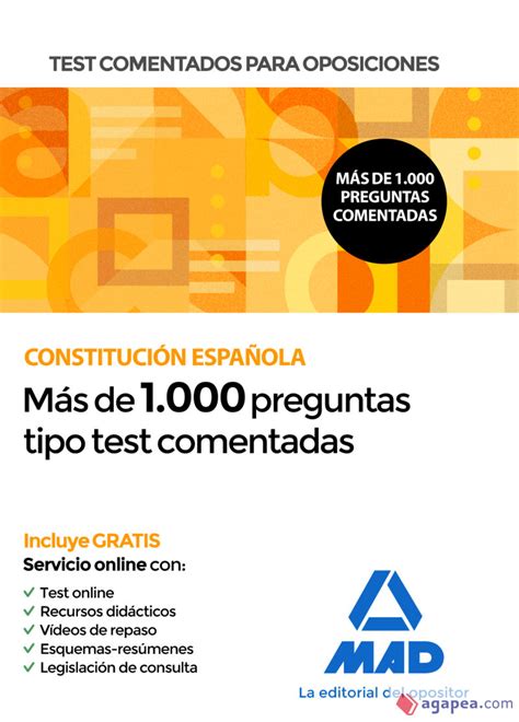 TEST COMENTADOS PARA OPOSICIONES DE LA CONSTITUCION ESPAÑOLA JUAN