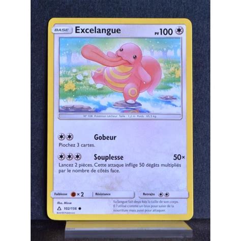 Carte Pokémon 102 156 Excelangue SL5 Soleil et Lune Ultra Prisme