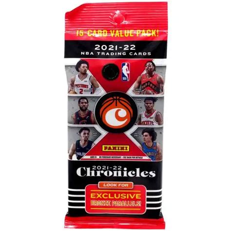 NBA Panini 2021 22 Chronicles Basketball Trading Card VALUE Box 12