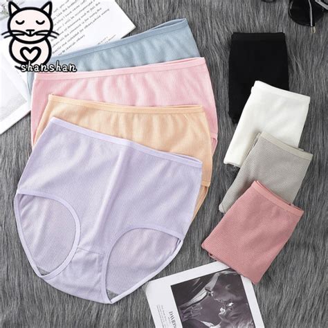 SHAN 5 PCS SET Antibacterial Cotton Seamless Underwear High Quality