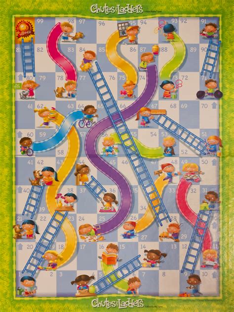 Printable Chutes And Ladders Board