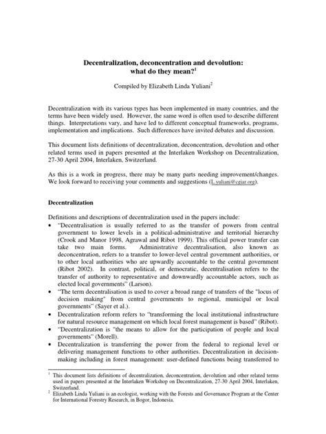 compilation decentralization devolution delegation etc pdf decentralization devolution