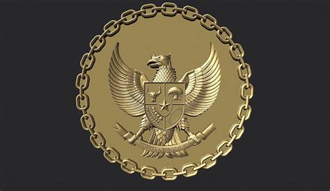 ArtStation Garuda Pancasila Indonesia National Symbol 3D Model HD
