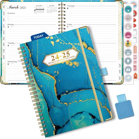 BLESWIN Agenda Mensuel Et Semainier 2024 2025 18 Mois Agenda Semainier
