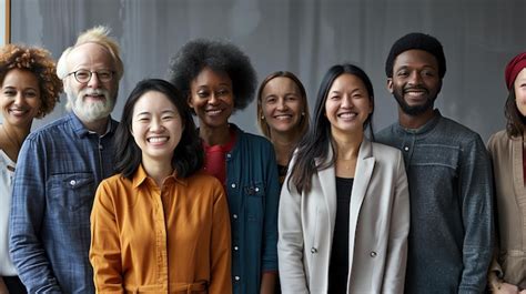 Um Grupo Diversificado De Pessoas De Diferentes Etnias E Idades Est O