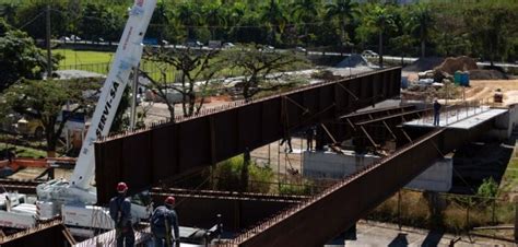 Avan Adas As Obras De Constru O Da Ponte De Volta Redonda A Voz Da