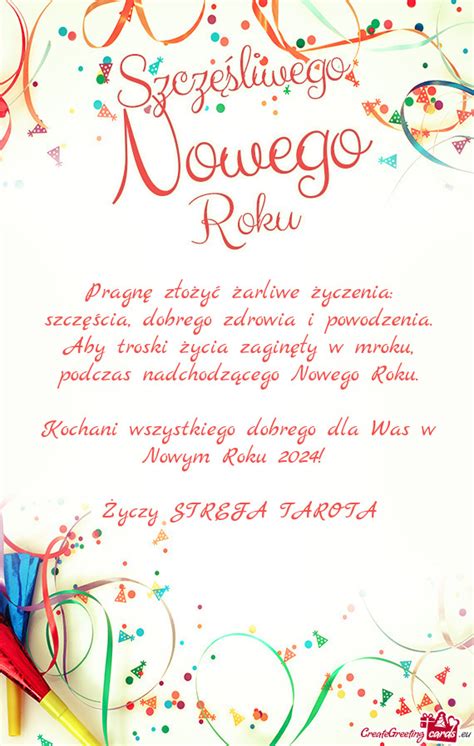 Kochani Wszystkiego Dobrego Dla Was W Nowym Roku 2024 Darmowe Kartki