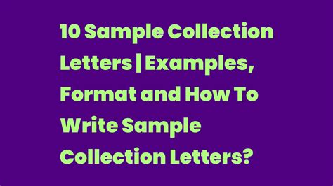 10 Sample Collection Letters Examples Format And How To Write Sample