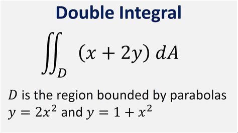 Evaluate The Double Integral X 2y DA Where D Is Region Bounded By