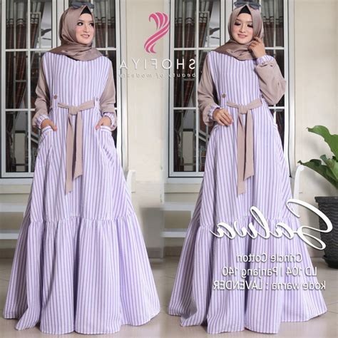 Inspirasi Model Baju Lebaran Gamis Wddj Baju Gamis Terbaru Lebaran Wa
