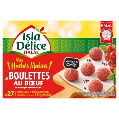 Boulette de bœuf Halal ISLA DELICE la boite de 810g à Prix Carrefour