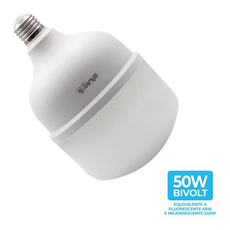 Lâmpada Led Bulbo 50W Galaxy 6500k Branco Frio Alta Potência Soquete