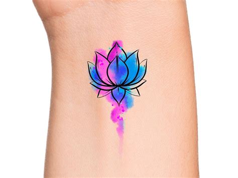 Discover Watercolor Tattoo Lotus Latest In Cdgdbentre