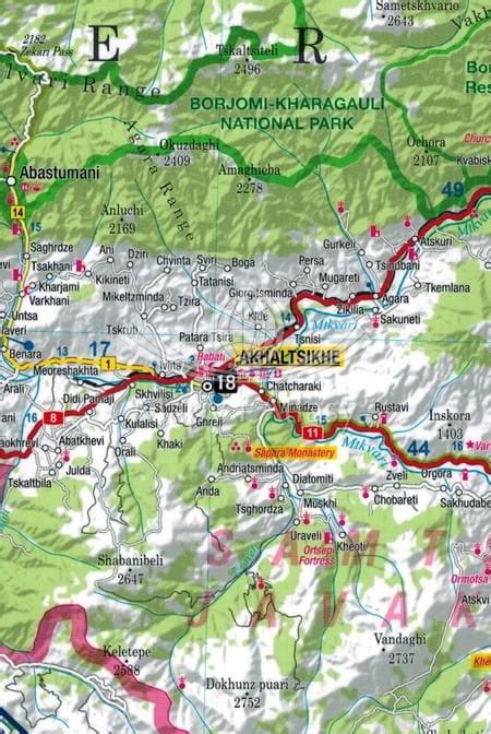 GRUZJA MAPA LAMINOWANA MINIPRZEWODNIK EXPRESSMAP