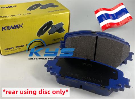 TOYOTA KOVAX Thailand FRONT DISC BRAKE PAD 04465 52240 Rear