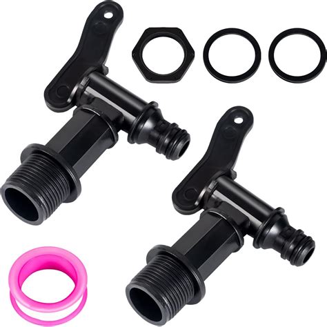 Robinet De Vidange Pour Tonneau De Pluie 2 Pcs Robinet Pour Tonneau D