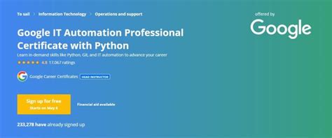 Google IT Automation With Python Professional Certificate Review