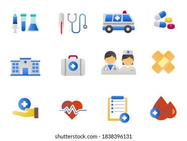 Blue Medical Banners Icons Stock Vector Royalty Free