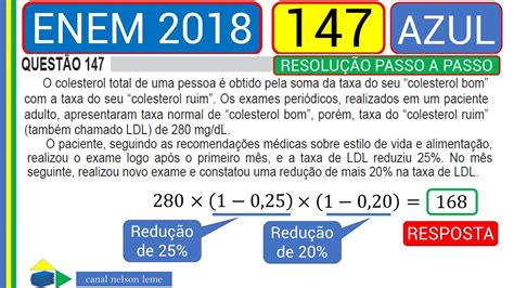 Enem Quest O De Matem Tica Prova Azul Youtube