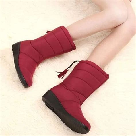 Nowe buty damskie zimowe buty ze skórki cielęcej damskie wodoodporne