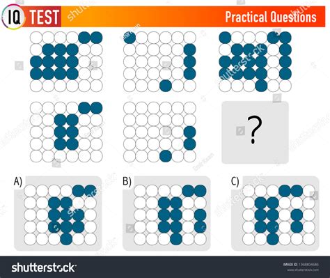 Iq Test Practice Questions Figure Completion Stock Vector Royalty Free