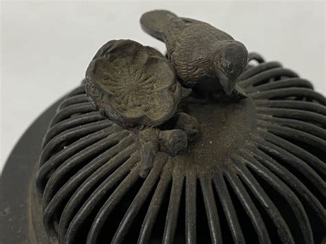 Yahoo オークション M 39香炉 蝋型鋳銅 高岡銅器 米田秀保 松竹