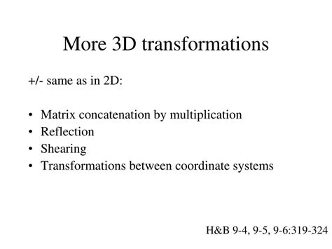 ppt 2iv60 computer graphics set 4 3d transformations and hierarchical modeling powerpoint