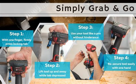 NÖHLSTER Locking Tool Clip A Tool Holster Alternative Drill Belt