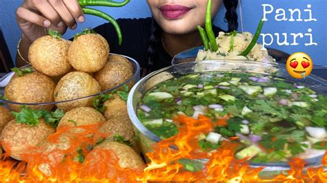 Spicy Pani Puri Challenge Pani Puri Eating Challenge Indian Street