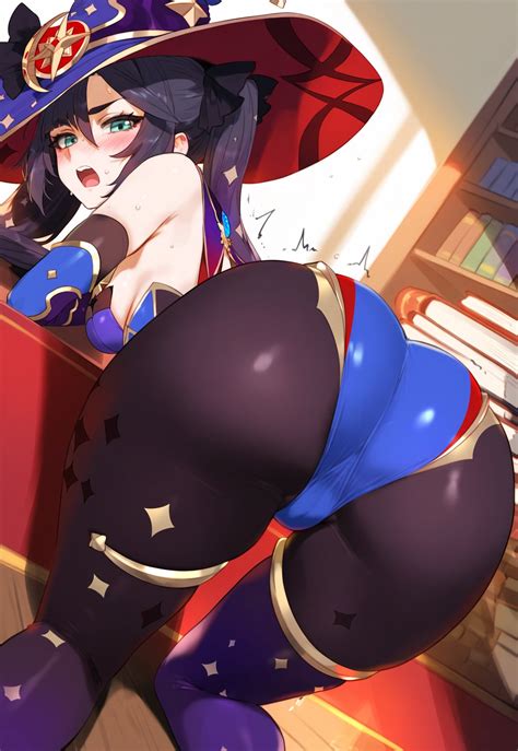 Rule 34 1girls Ai Generated Ass Bending Over Black Hair Breasts Dat Ass Female Genshin Impact