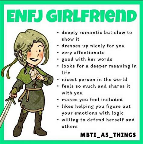 ENFJ Girlfriend In 2022 Mbti Mbti Personality Mbti Character
