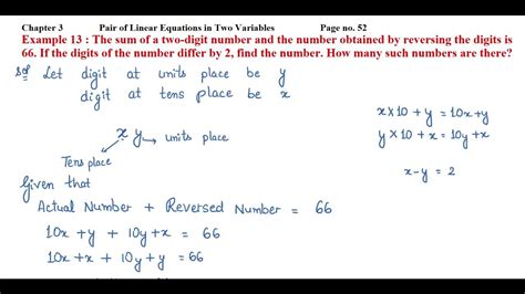 the sum of a two digit number and the number obtained by reversing the digits is 66 if the