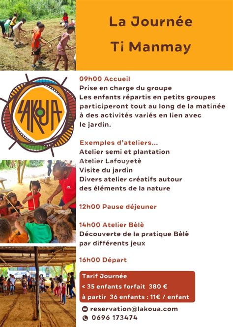 La journée ti Manmay Résa gratuite en ligne Agenda Belle Martinique