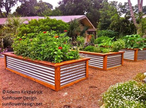 Raised Bed With Galvanized Tin Tall Raised Garden Beds Building A