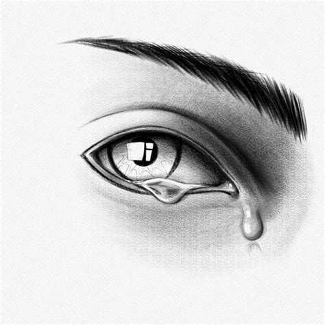 How To Draw A Realistic Crying Eye Step By Step