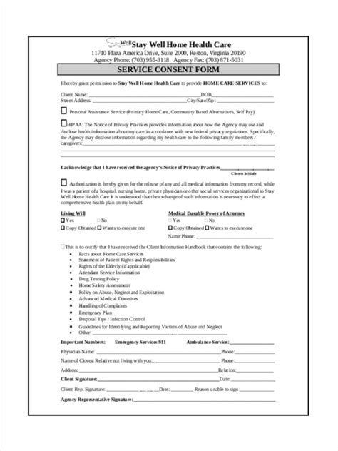 Anesthesia Consent Form Sample Printable Consent Form