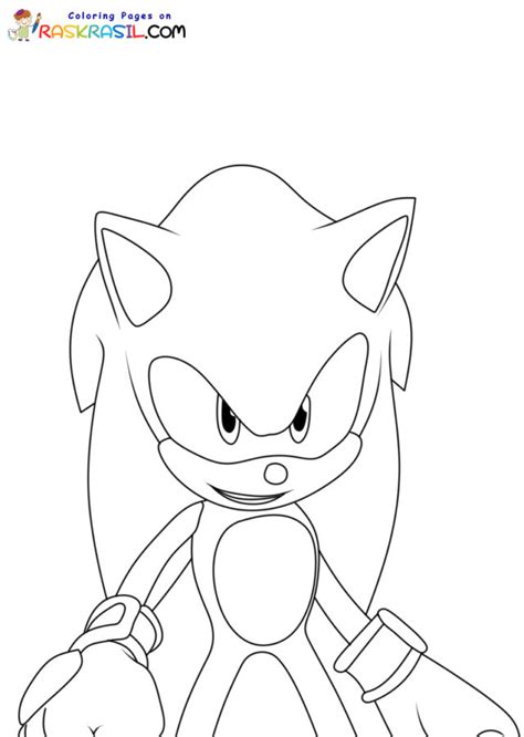 Coloriage Sonic Prime Imprimer