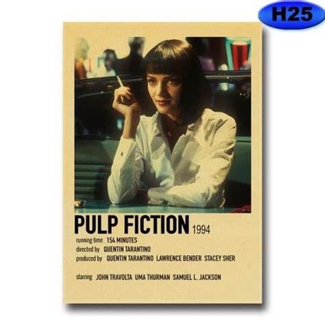 Affiche en papier Kraft rétro 16 Styles de film classique détails