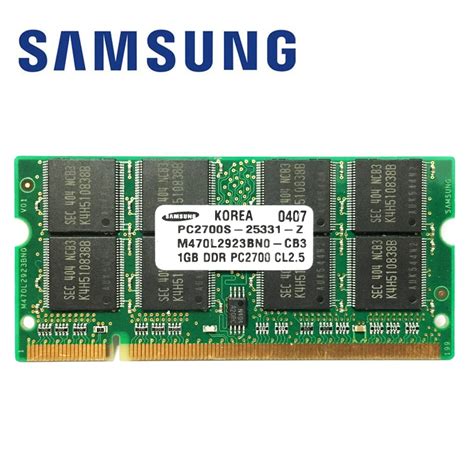 Samsung Notebook DDR Ddr1 1GB 512M 333MHz Pc 2700 Pc 2700s 1G Memory