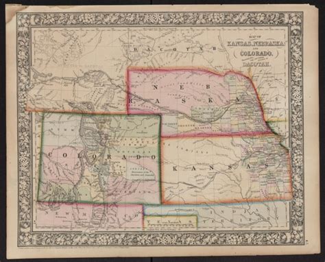 Map Of Kansas And Colorado Maping Resources