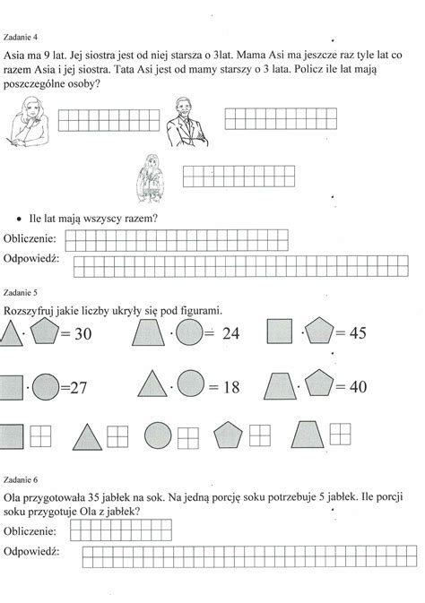 Utrwalamy wiadomości w klasie 3 matematyka Dla Belfra