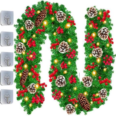 Guirlande Noel Guirlande Sapin Artificiel De 270 Cm Guirlande