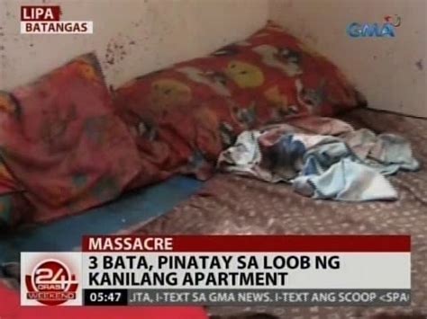 24Oras 3 Bata Pinatay Sa Loob Ng Kanilang Apartment YouTube