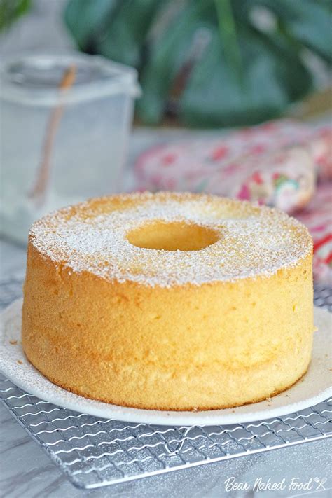 Lemon Cream Cheese Chiffon Cake Bear Naked Food