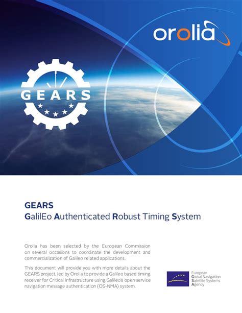 Gears Project Safran Navigation Timing