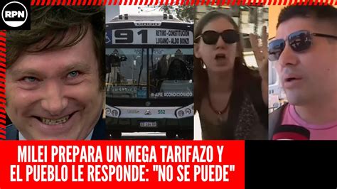 Milei prepara un MEGA TARIFAZO en el transporte público y los usuarios