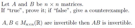 solved let a and b be nxn matrices if true prove it if