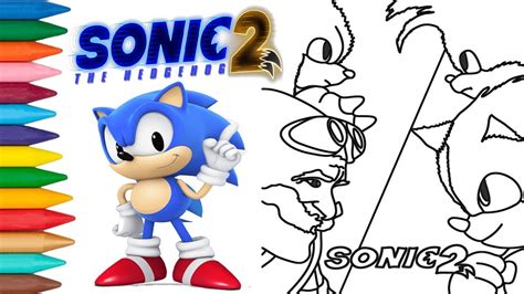 Sonic The Hedgehog 2 Coloring Page YouTube